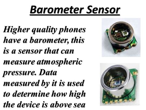 Barometer Sensor In Mobile