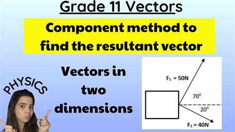 Grade 11 Vectors In 2d Finding The Resultant Using The Component Method