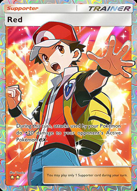 Full Art Red Trainer Card Pokemon Pocket Regalos Pokemon Desayunos