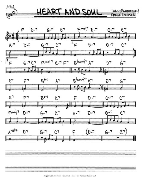 Heart And Soul Music Sheet Worksheets Library