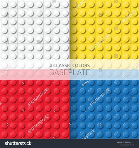 Baseplate Classic Colors Seamless Texture Pattern Stock Vector Royalty Free 2140552241