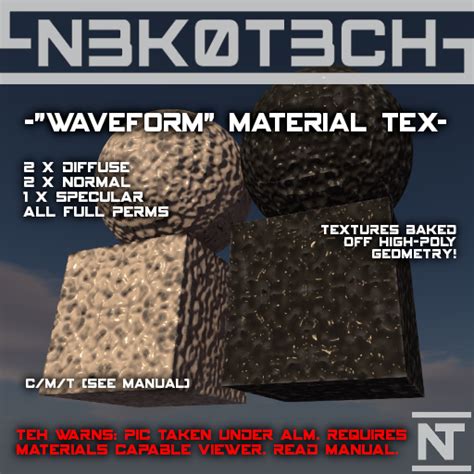 Second Life Marketplace Nt Waveform Material Tex Boxed