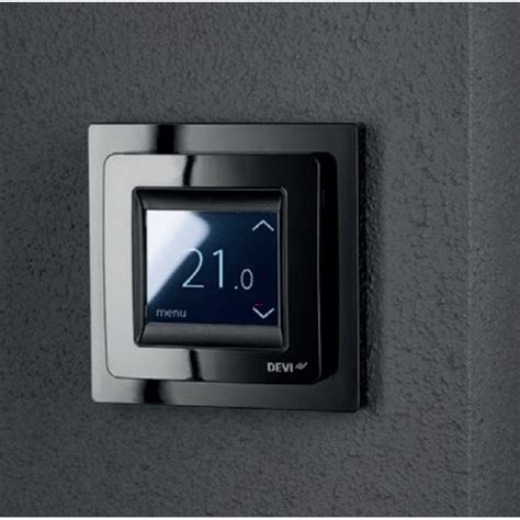 Devireg Touch Screen Programmable Thermostat With Black Frame