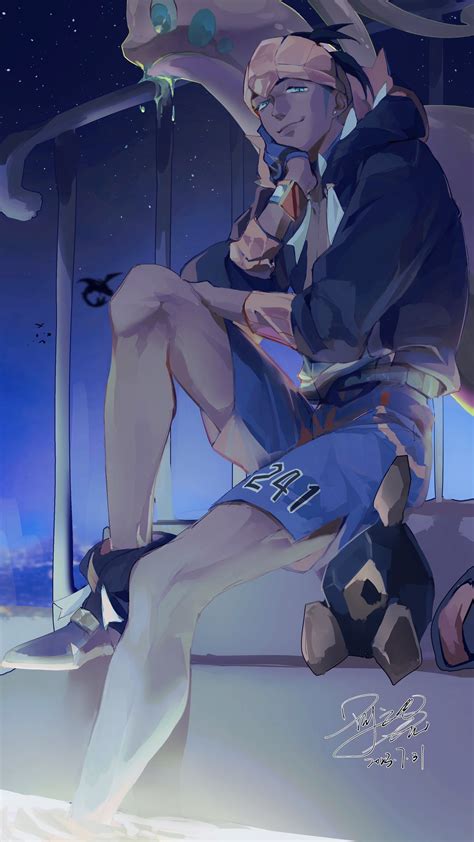 Raihan Goodra And Roggenrola Pokemon And 1 More Drawn By Coo2co2