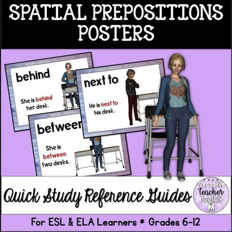 Spatial Prepositions Posters For Esl Classes Prepositions Teacher Toolkit Esl Classroom
