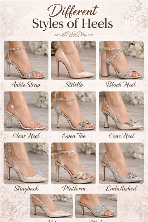 Types Of Women Heels Complete Guide To 25 Heel Styles With Names Photos