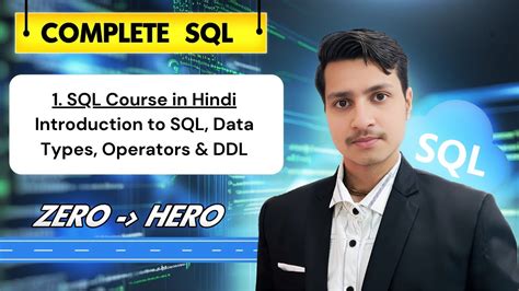 Sql Course In Hindi Introduction To Sql Data Types Operators And Ddl Pluto Academy Lec 1