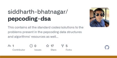 Github Siddharth Bhatnagarpepcoding Dsa This Contains All The