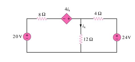 solved using mesh analysis find ix