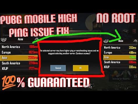 PUBG Mobile High Ping Matchmaking Issue Fix Guaranteed YouTube
