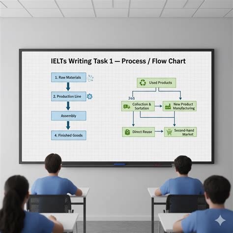 How To Write Ielts Task 1 Flow Chart Process Complete Guide With