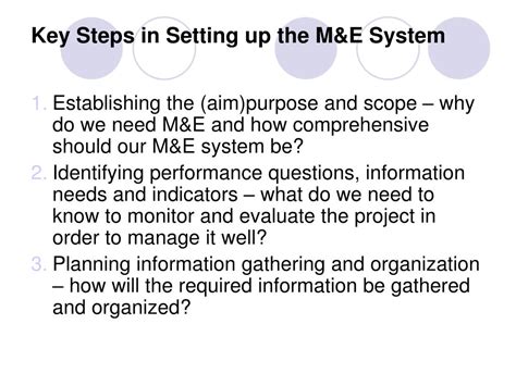 Ppt Designing An Monitoring And Evaluation System Powerpoint
