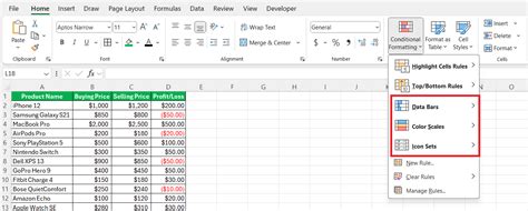 How To Show Negative Number As Red Instantly In Excel Myexcelonline