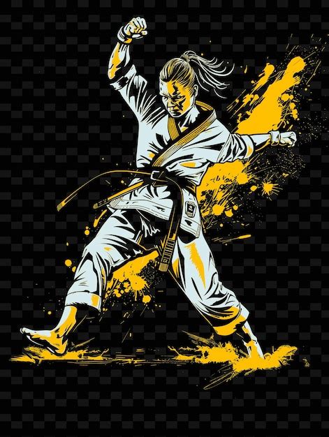 Premium PSD A Drawing Of A Woman With A Sword On Her Back