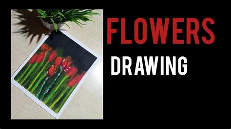 Flowersdrawing Tutorial Easy Realistic Flower Drawing Kaise Karna
