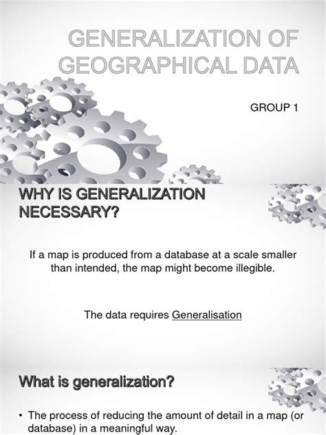 Generalization Of Geographical Data Pdf Map