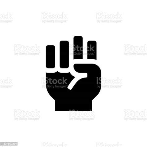 승리 힘 권력 연대 플랫 벡터 아이콘의 제기 주먹 기호 격리된 로그인을 손수 있습니다 벡터 일러스트 Eps 10 주먹에 대한 스톡 벡터 아트 및 기타 이미지 Istock