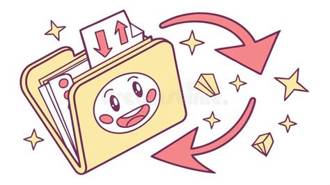 Folder With Arrows File Transfer Data Sharing And Digital Storage Vector Design Generative Ai