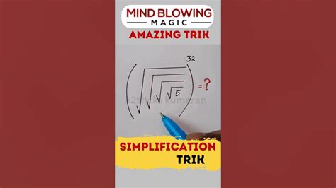 Easy Simplification Trick Simplify Square Root Sum Tnpsc Maths Shortcuts Shorts Aptitude