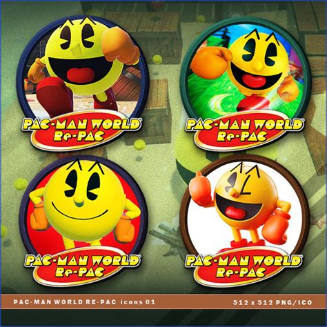 Pac Man World Re Pac Icons By Brokennoah On Deviantart