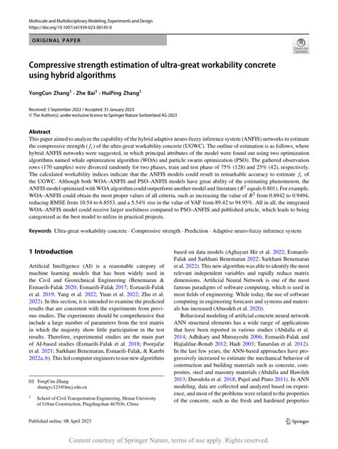 Compressive Strength Estimation Of Ultra Great Workability Concrete