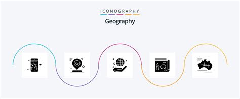Geo Graphy Glyph 5 Icon Pack Including Guide Map Location Donate