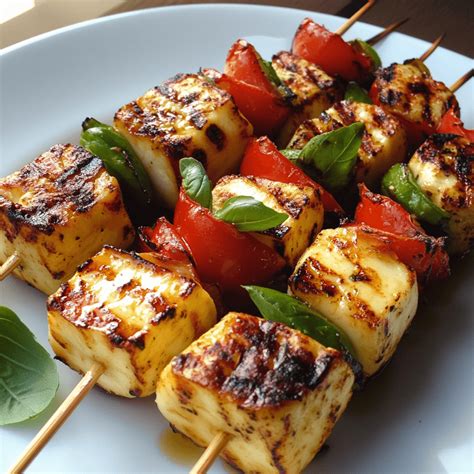Grilled Halloumi Skewers