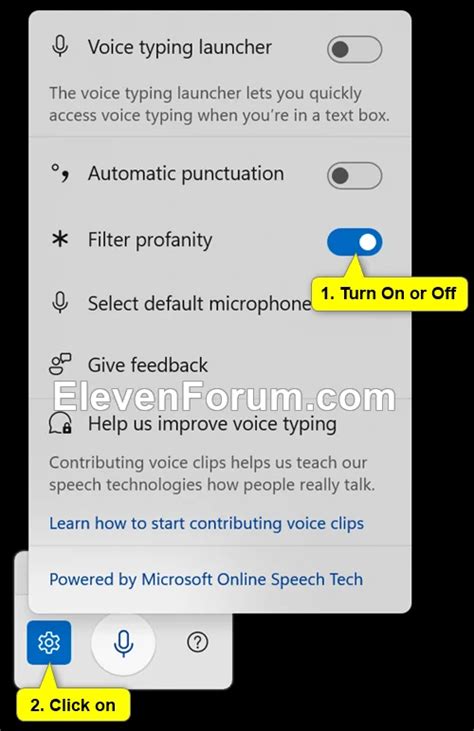 Turn On Or Off Profanity Filter For Voice Typing In Windows 11 Windows 11 Forum