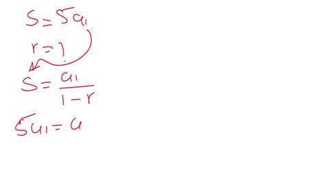 SOLVED The Sum To Infinity Of A Geometric Series Is Four Times The First Term Find The Common