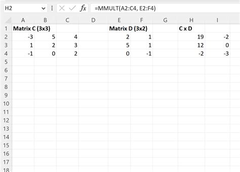 Perform Matrix Multiplication In Excel With Examples PSYCHOLOGICAL STATISTICS