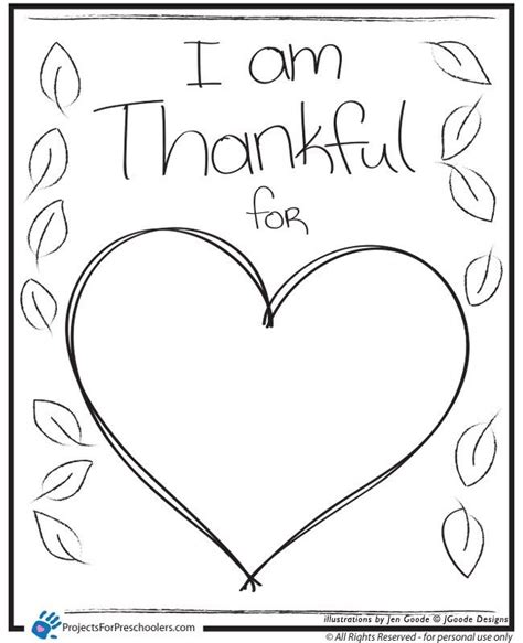 Printable I Am Thankful For Coloring Pages [2025]