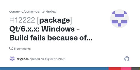 Package Qt6xx Windows Build Fails Because Of Strawberryperl Selfdepsuserinfo User