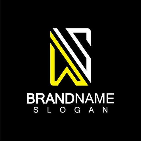 Premium Vector Alphabet Letters Sw Or Ws Logo Design Template