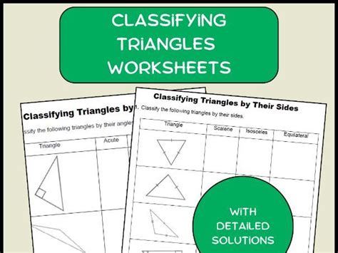Classifying Triangles Classifying Triangles With Manipulatives