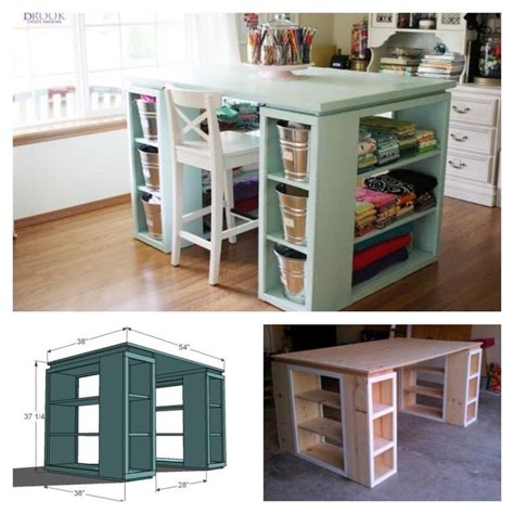 How To Make A Perfect Craft Table Craft Table Craft Room Tables Craft Tables With Storage