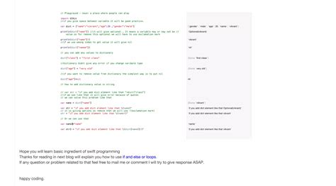 Variable Array Dictionary Of Swift Ios Development A Hub For