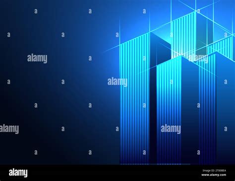 Background Of High Rise Buildings In The City As A Hub For Technology The Internet And The