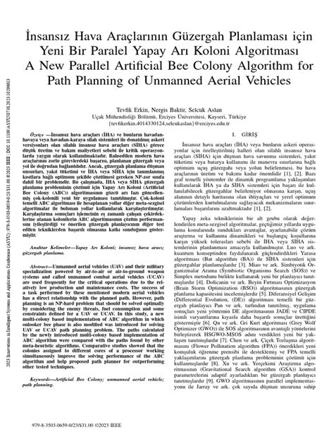 A New Parallel Artificial Bee Colony Algorithm For Path Planning Of