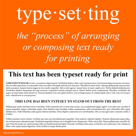 Graphic Design Terms 1 2 Typesetting Vs Typography Kaz Design Works