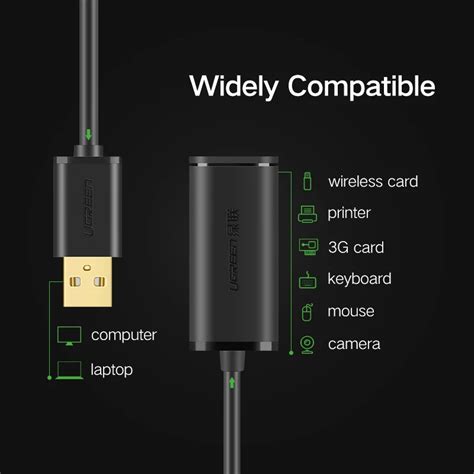 Discount Ugreen USB Extension Cable M M M M Male To Female USB Cable Signal