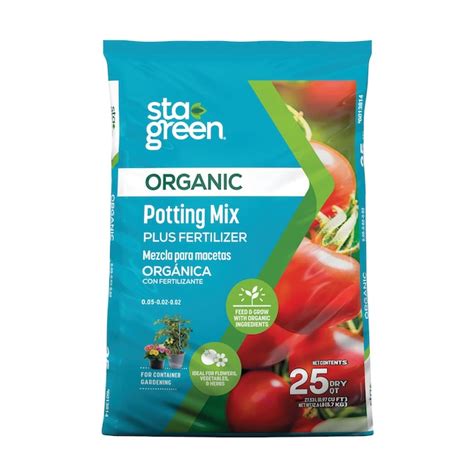 Sta Green Organic 25 Quarts All Purpose Organic Potting Soil Mix In
