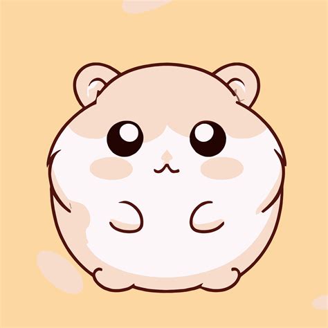 Cute Hamster Illustration Hamster Kawaii Chibi Vector Drawing Style Hamster Cartoon 17047840