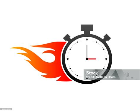 빠른 전달 벡터 아이콘입니다 속도와 스톱워치 배달 표지판 벡터 그림입니다 24시간에 대한 스톡 벡터 아트 및 기타 이미지 24시간 스톱워치 스포츠 훈련 Istock