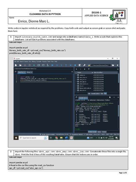 Ds100 1 Ws 25 Enrico Dm Pdf Comma Separated Values Software