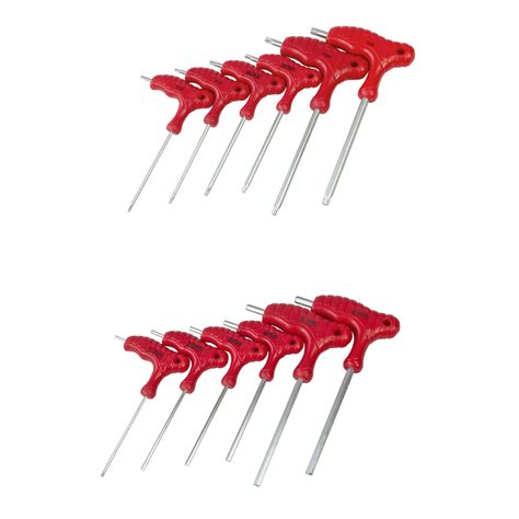 Pc Anti Tamper Security Torx Star Or Hex Allen Key Set T Handle Long