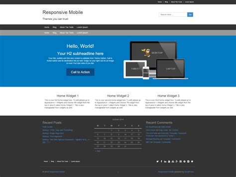 Free Responsive Wordpress Mobile Themes For Blog 2016 Sangam Shrestha