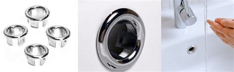 Sink Overflow Ring Kitchen Bathroom Sink Hole Round Overflow Cover