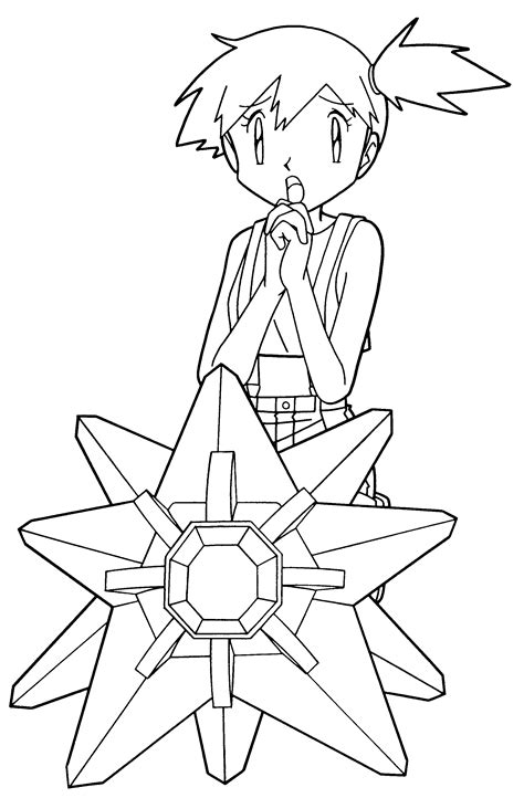Free Misty Pokemon Coloring Pages Download Free Misty Pokemon Coloring Pages Png Images Free