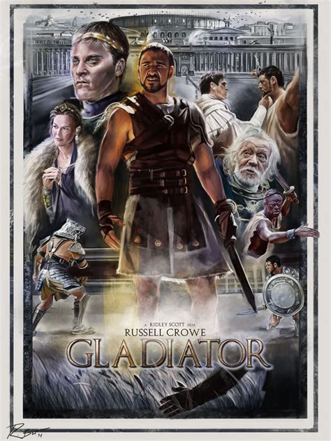 Alternative Movie Poster For Gladiator By Robert Bruno