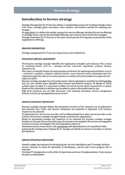 Itsm Templates Itsm Docs Itsm Documents And Templates